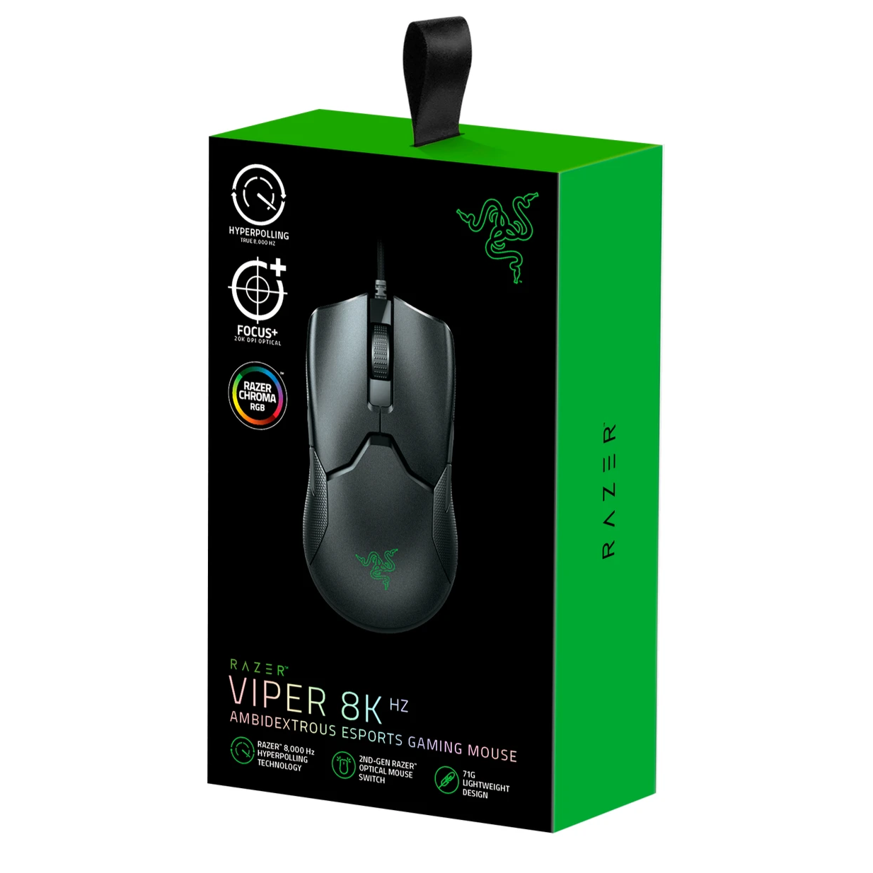 Muas Razer Viper 8KHz - Two-handed